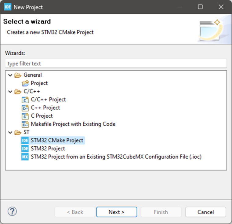 STM32 CMake bare metal project setup (using STM32CubeIDE ...